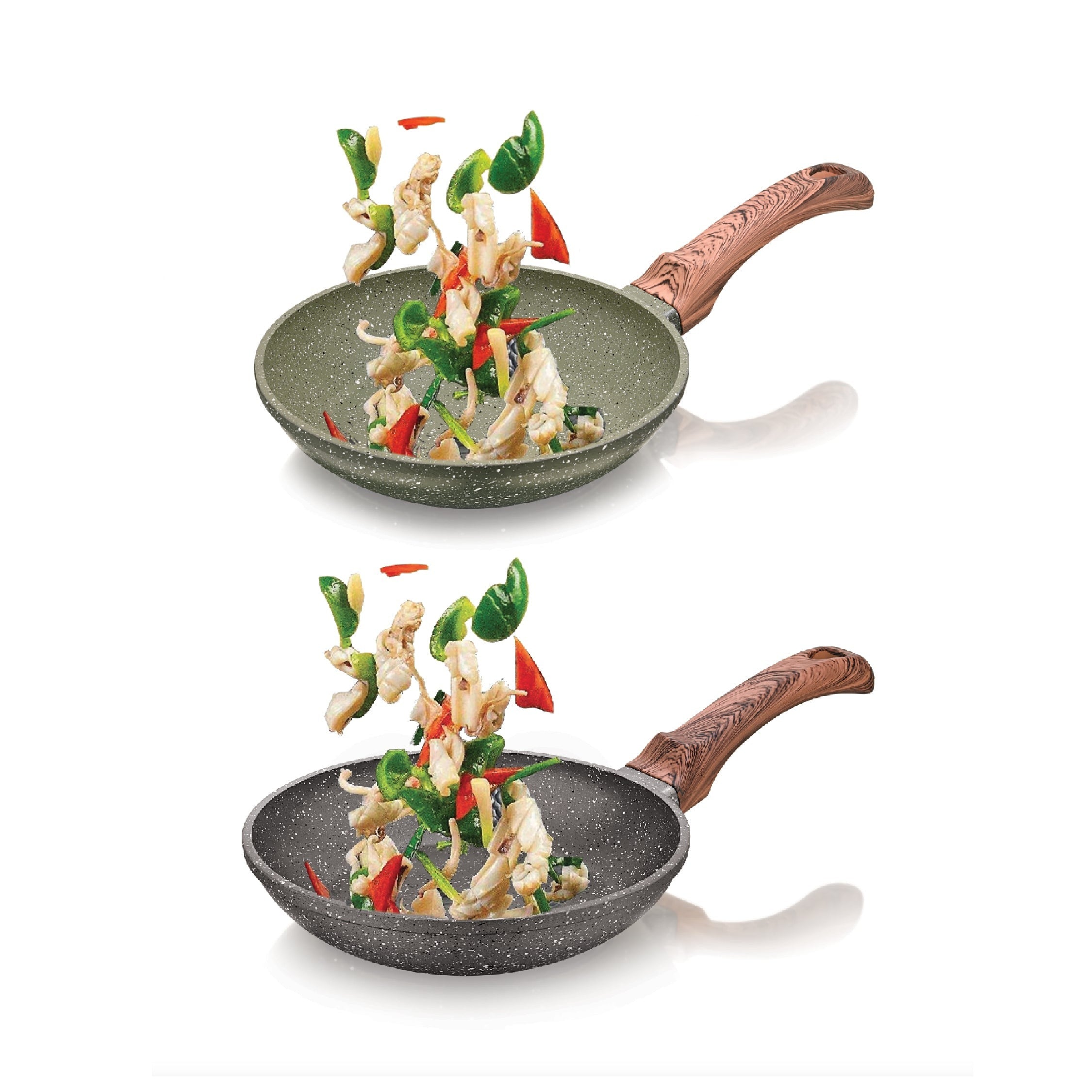 Echt Die Cast Aluminium Non Stick Combo Set of 2 (24 cm Frying Pan and ...
